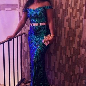 Hot Miami Styles | Dresses | Mermaid Sequins Sweetheart Off Shoulder ...